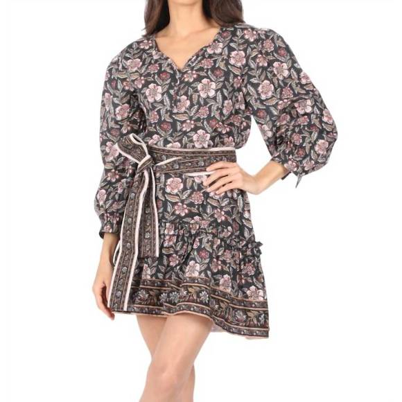Bindu | Dresses | New Bindu Nora Dress In Black Multi | Poshmark